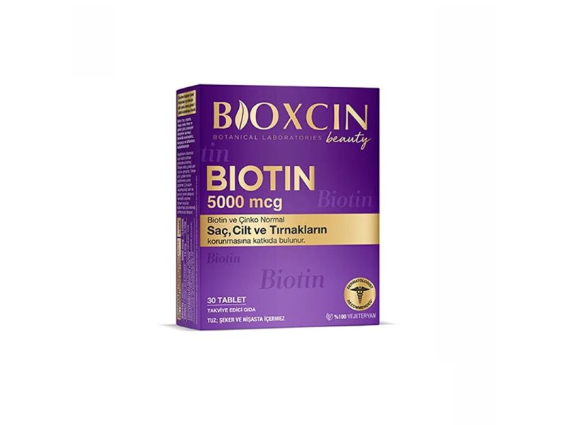 Bioxcin Biotin 5000 mcg Takviye Edici Gıda 30 Tablet | Bonaliva