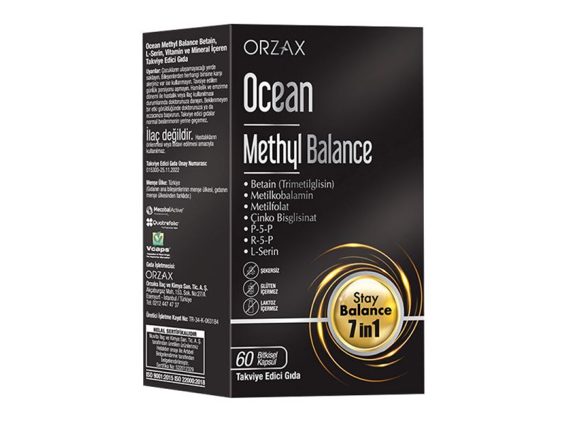 Orzax Ocean Methyl Balance Takviye Edici Gıda 60 Kapsül | Bonaliva