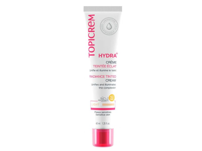 Topicrem Hydra+ Tinted Radiance Cream SPF 50 40 ml | Bonaliva